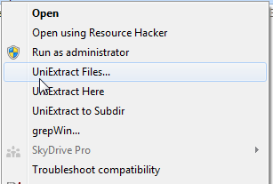 How to extract contents from an exe file -Business Legions Blog