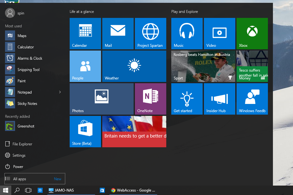 windows 10 screenshot -Business Legions Blog