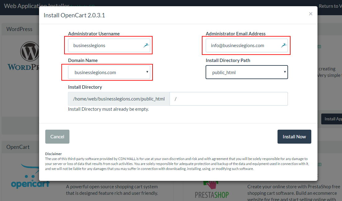 WEB APPLICATION INSTALLER FOR VESTA CP -Business Legions Blog