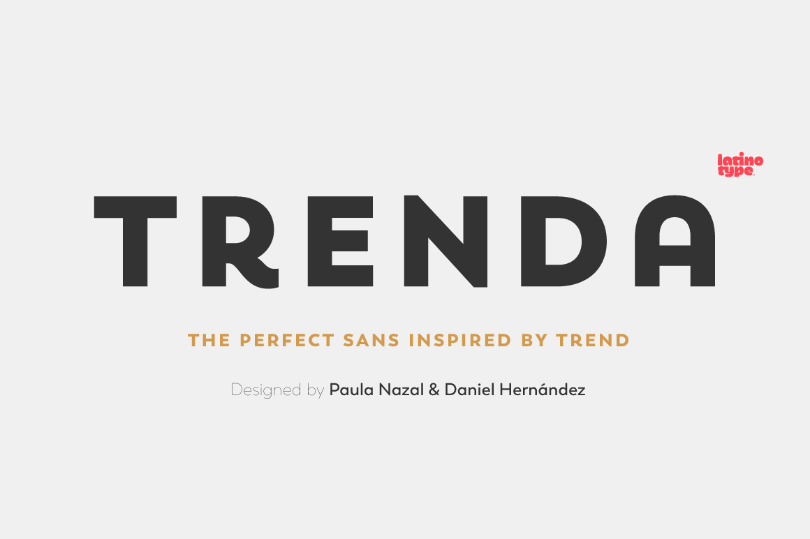Trenda Font Family Includes 8 Weights 206 Languages Only 17 