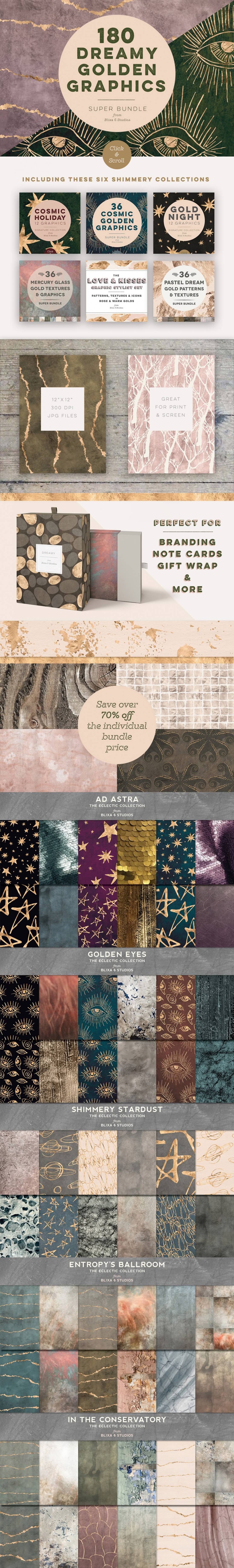 The Dream Catalogue of 400+ Background Graphics & Textures from Blixa 6 ...