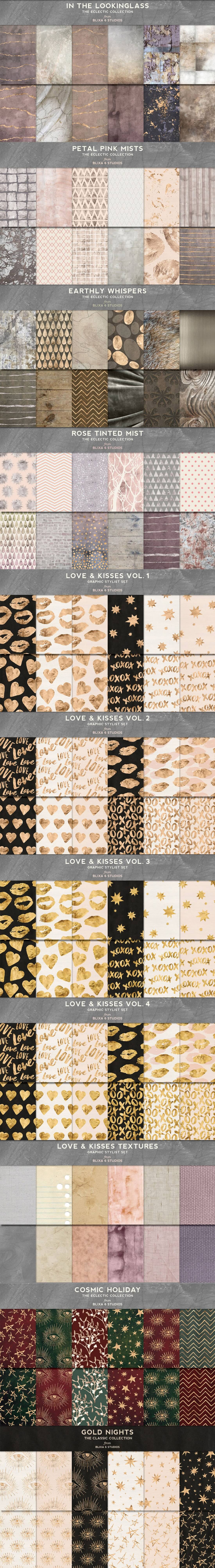 The Dream Catalogue of 400+ Background Graphics & Textures from Blixa 6 ...