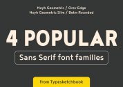 4 Popular Sans Serif Font Families From Typesketchbook - only $12! -Business Legions Blog