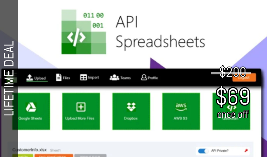API Spreadsheets Lifetime Deal for $69 -Business Legions Blog