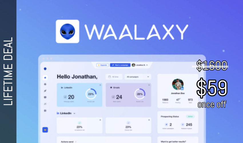 Waalaxy Lifetime Deal for $59 -Business Legions Blog